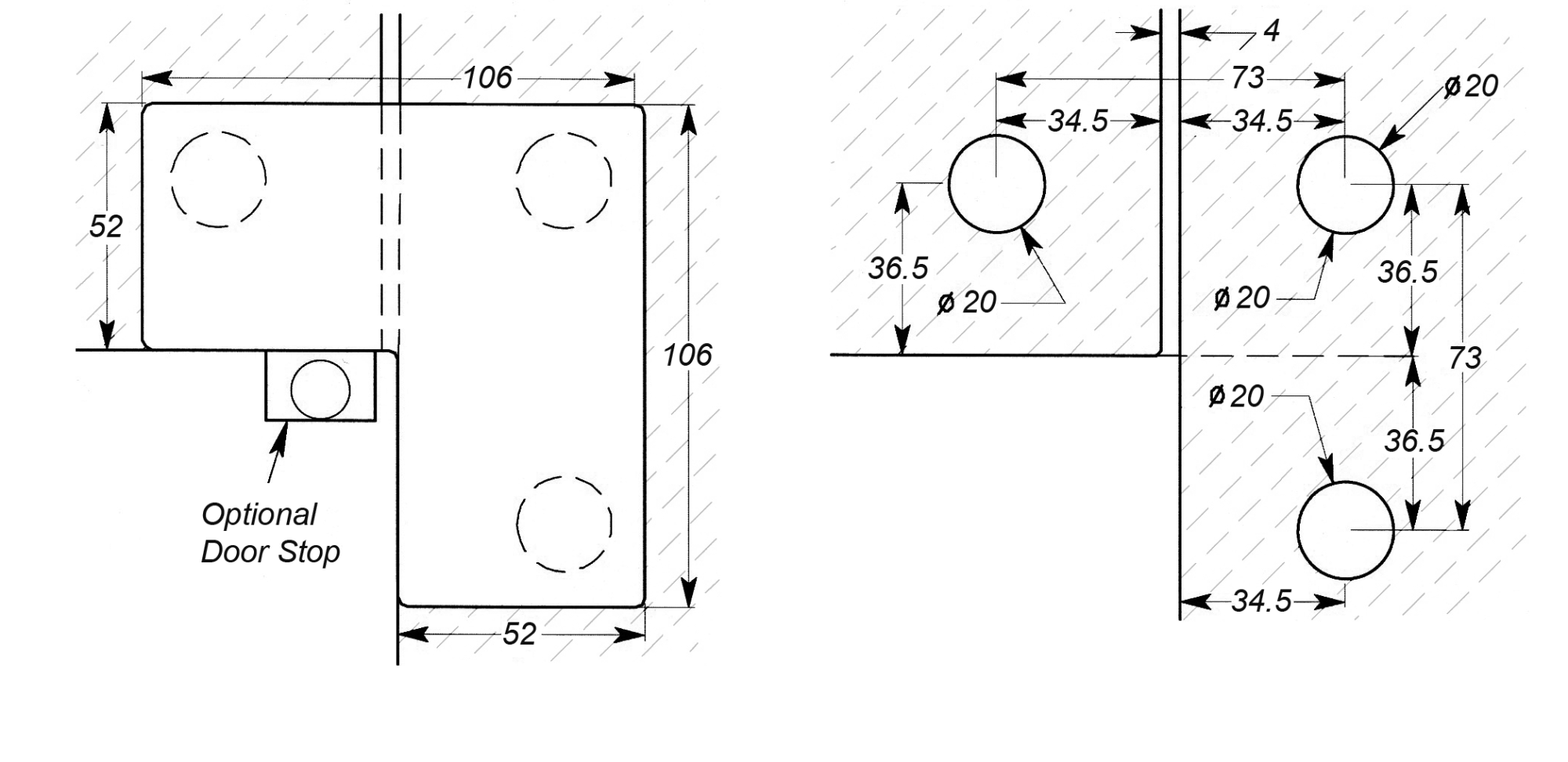 Highlight / Sidepanel Connecting Patch Fitting - Allfab Supplies