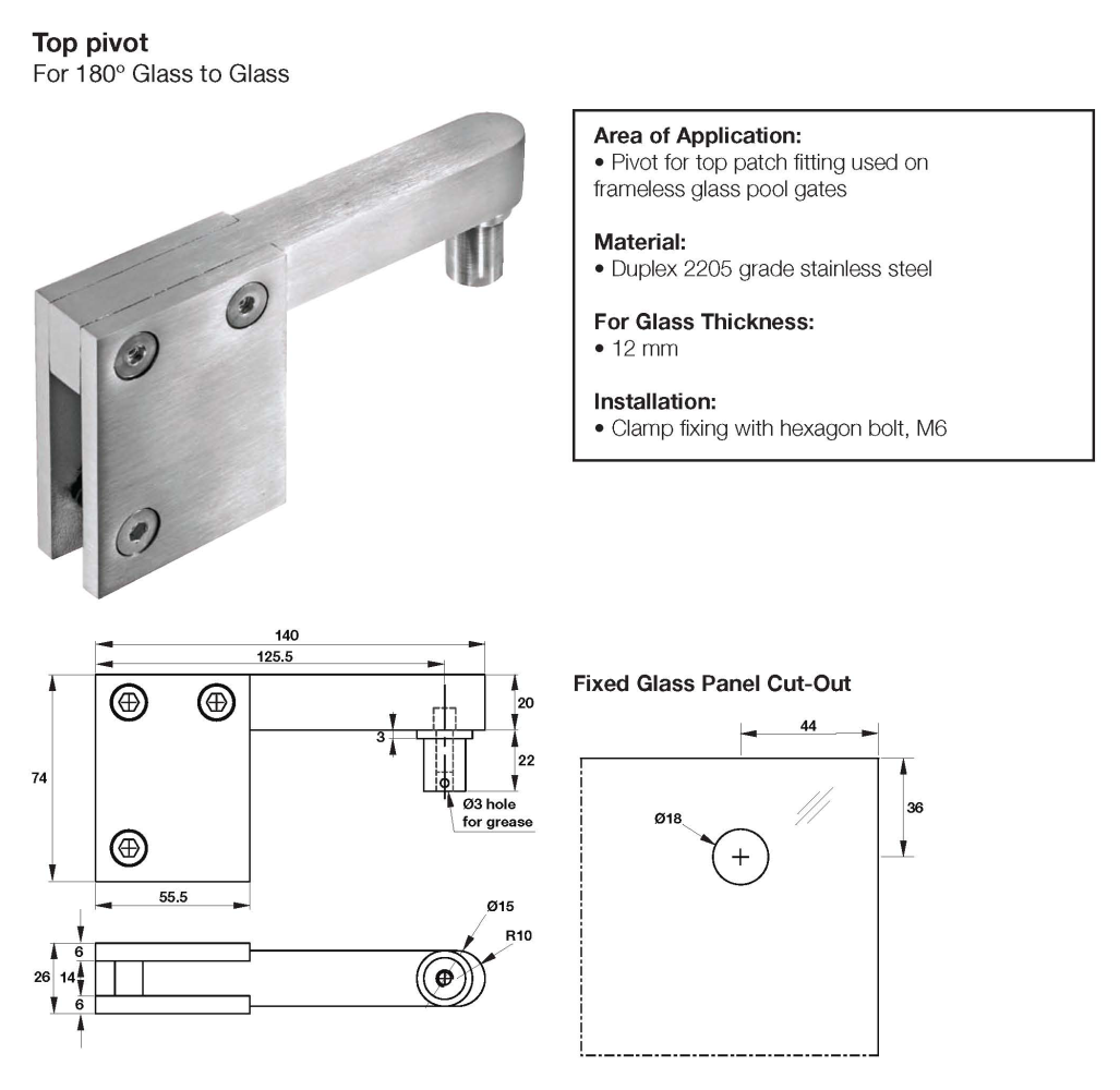 Top Pivot - Allfab Supplies