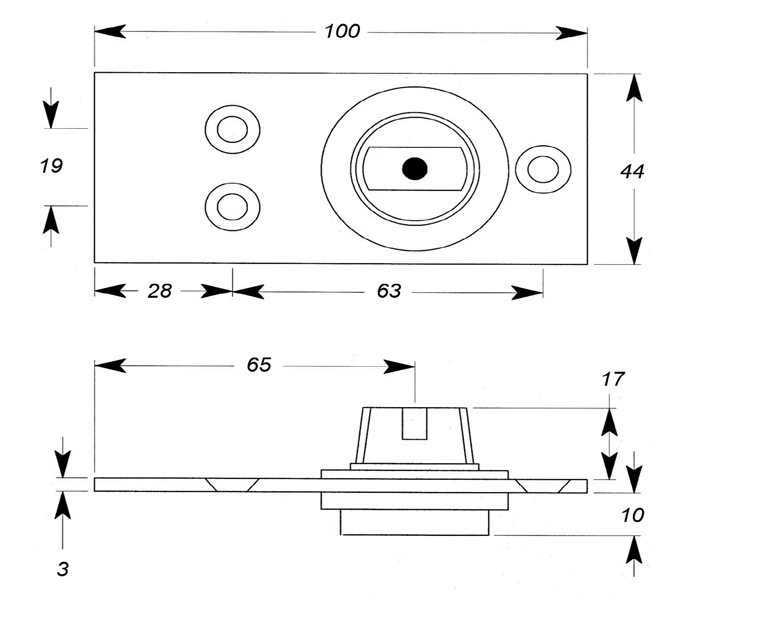 Floor Bearing Pivot - Allfab Supplies