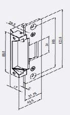 Electric Strike KES100 - Allfab Supplies